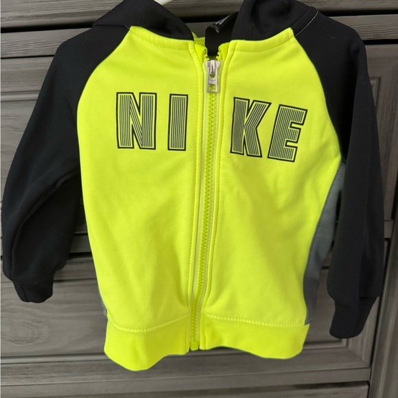 Nike | Shirts & Tops | Nike Kids Neon Yellow And Black Hoodie | Poshmark